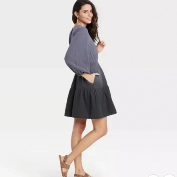 Universal Thread | Dresses | Universal Threads 0 Cotton Gauze Gray ...